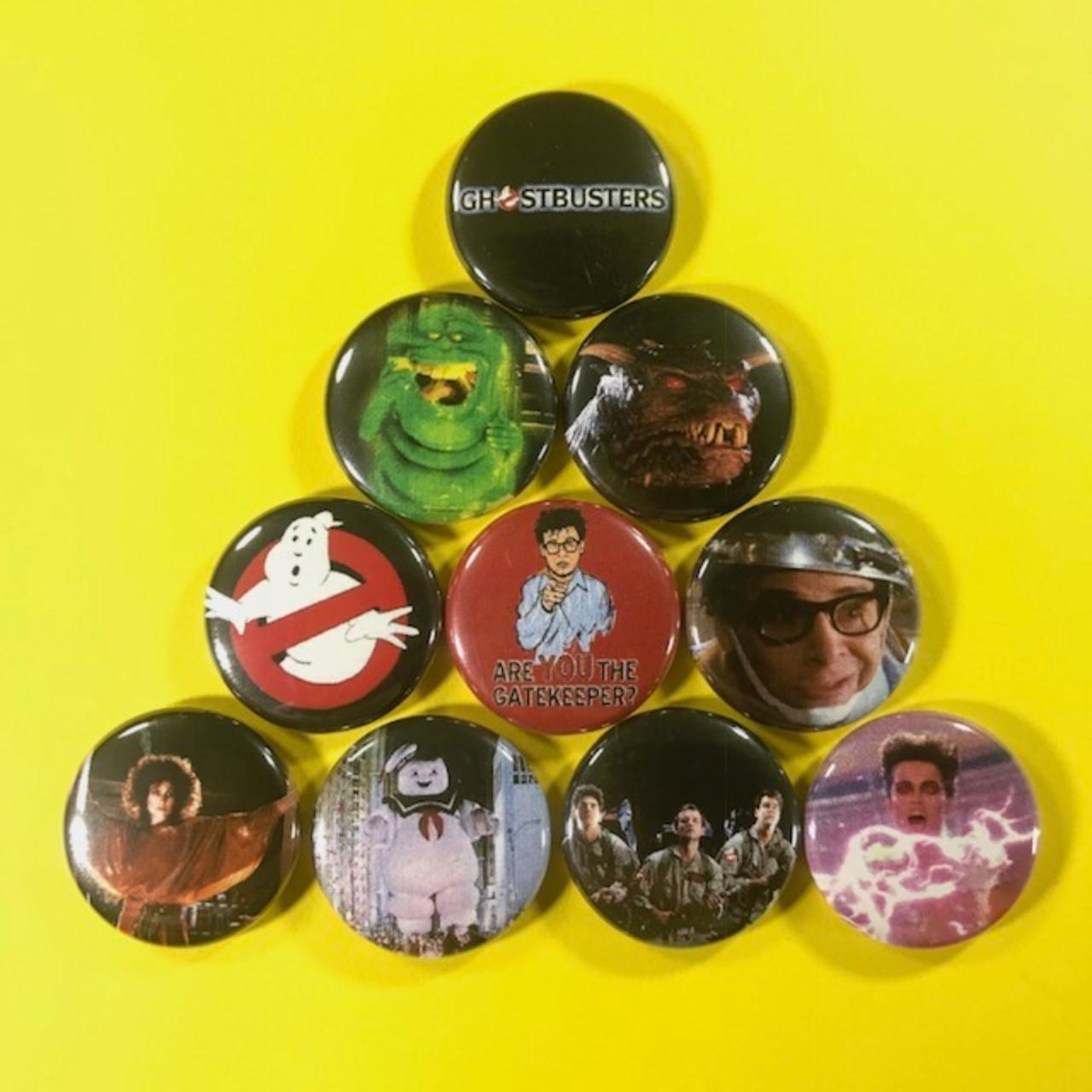 Ghostbusters 1" Pinback Button Set (All 10 Pins) 80s... | Depop