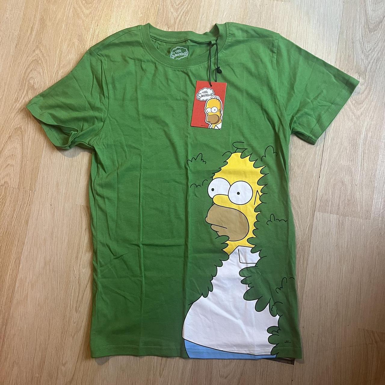 The Simpsons Homer Simpson in bush meme t-shirt New... - Depop