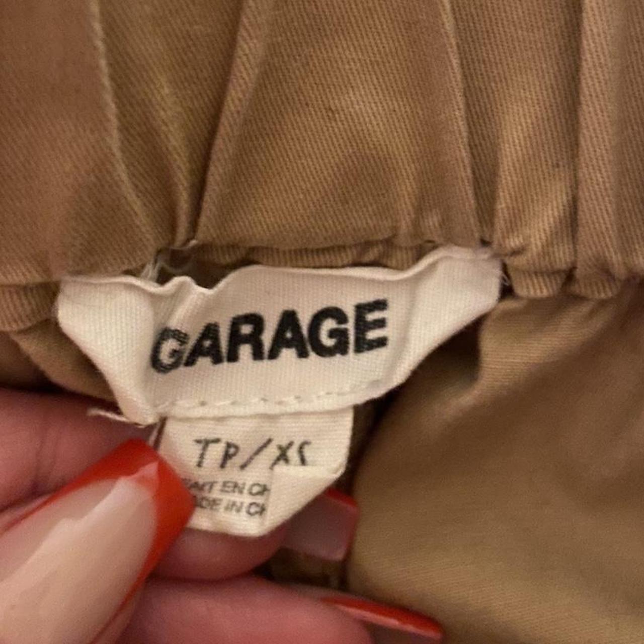 garage beige high waisted cargos tight fitting love... - Depop