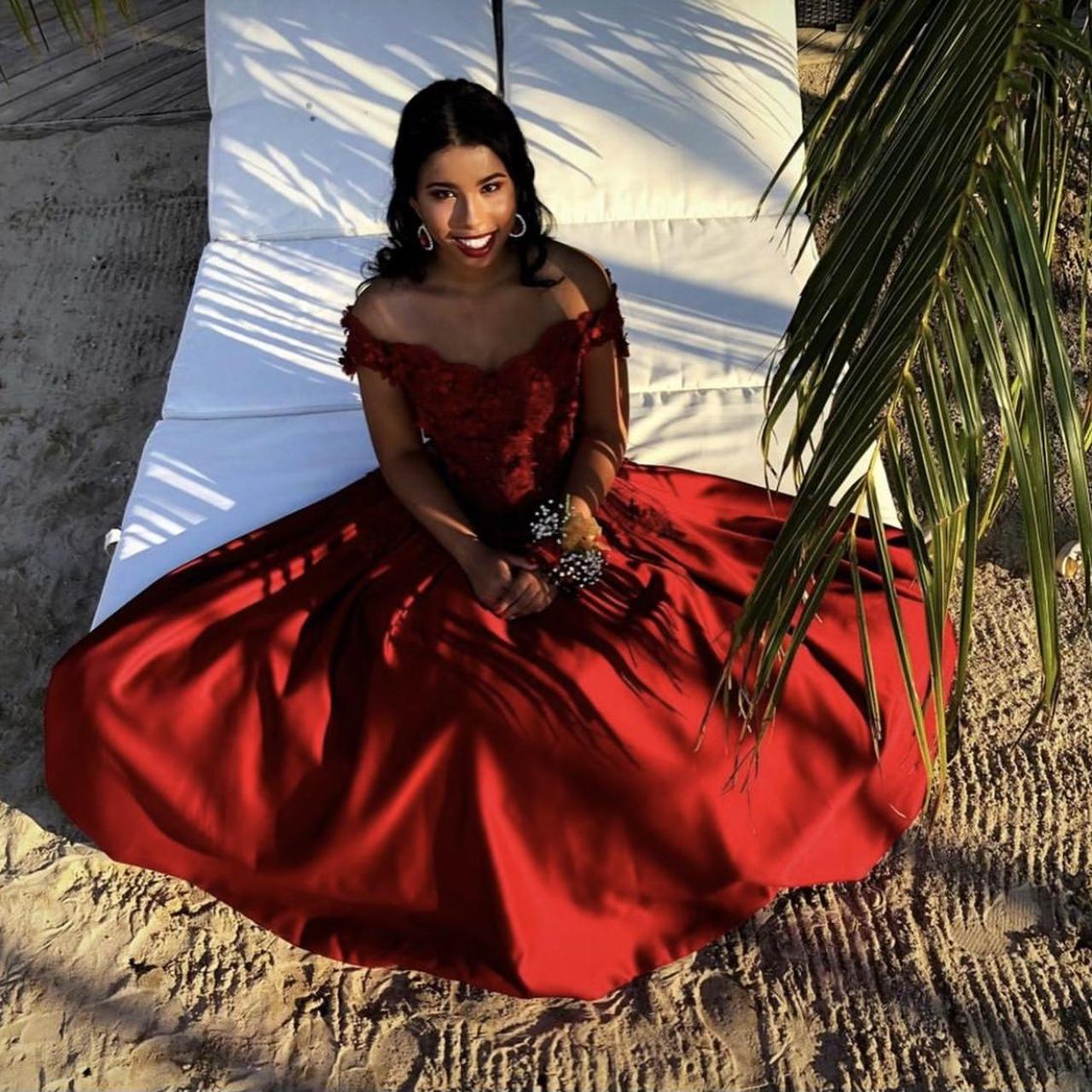 beautiful royal red prom/special occasion dress... - Depop