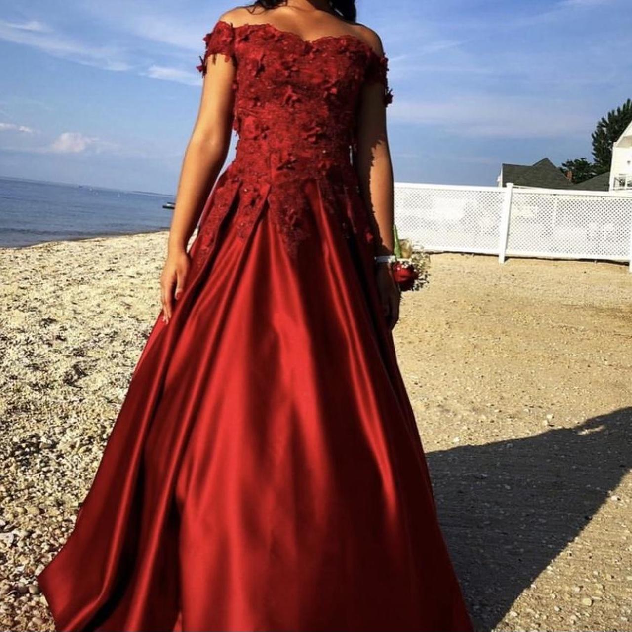 beautiful royal red prom/special occasion dress... - Depop