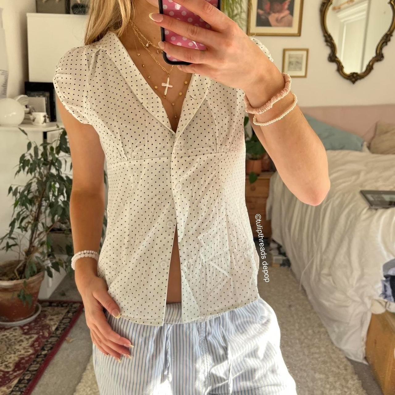 Tulip threads original design polka dot fitted cap... | Depop