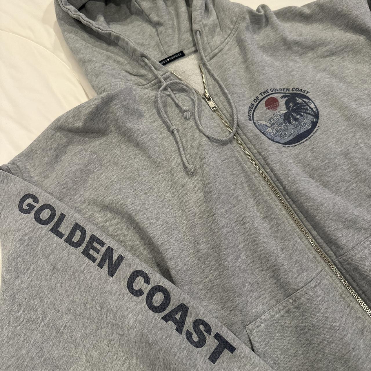 brandy melville oversized zip up jacket hoodie no... | Depop