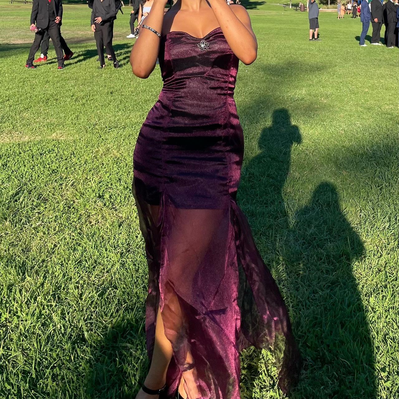 Homecoming/ Prom dress!!! Plum purple color One of a... - Depop