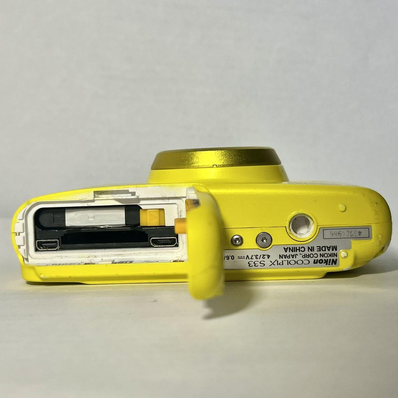 Nikon COOLPIX S33 13.2MP Digital Camera - Yellow... - Depop