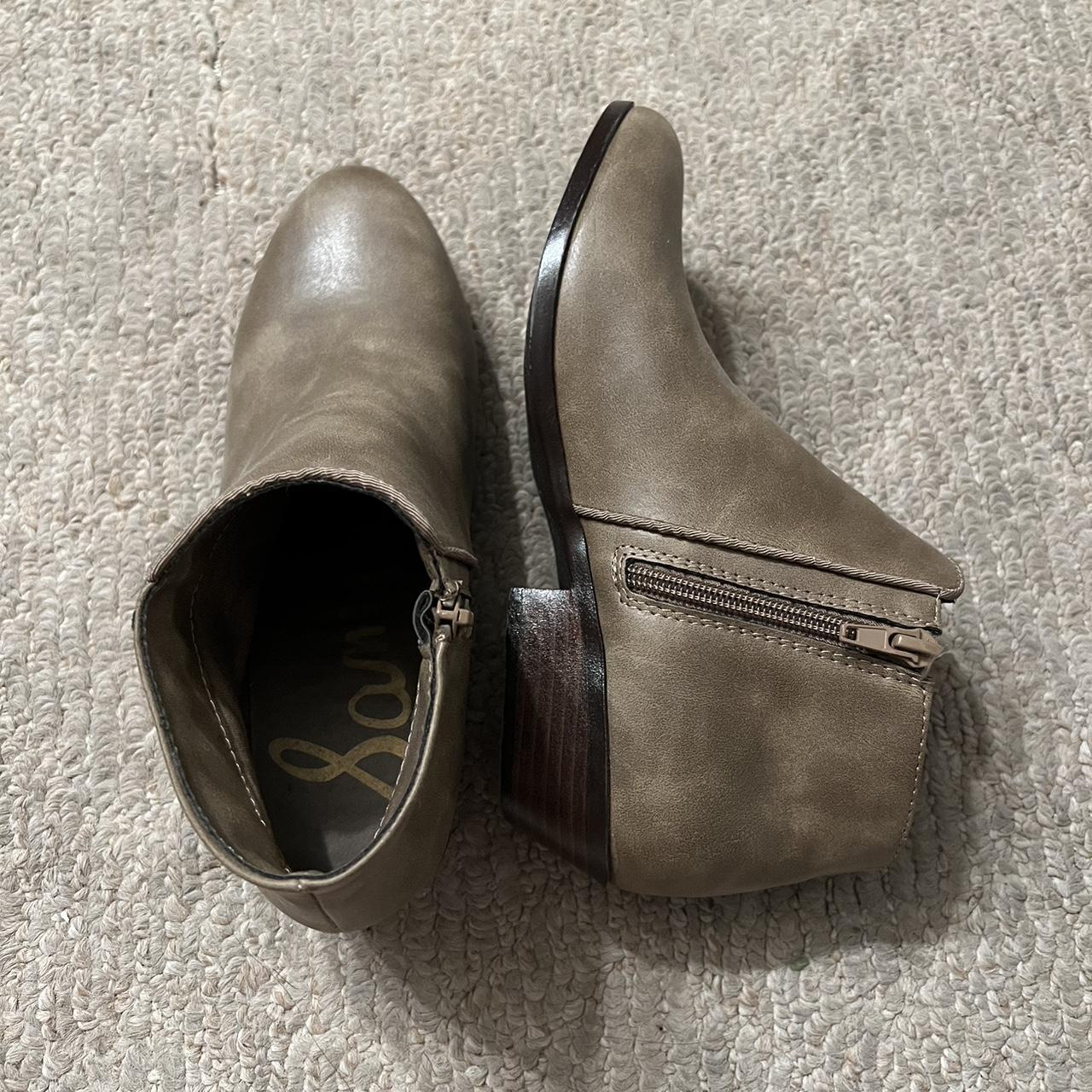 Sam Edelman brown booties, no box fairly new, worn... - Depop