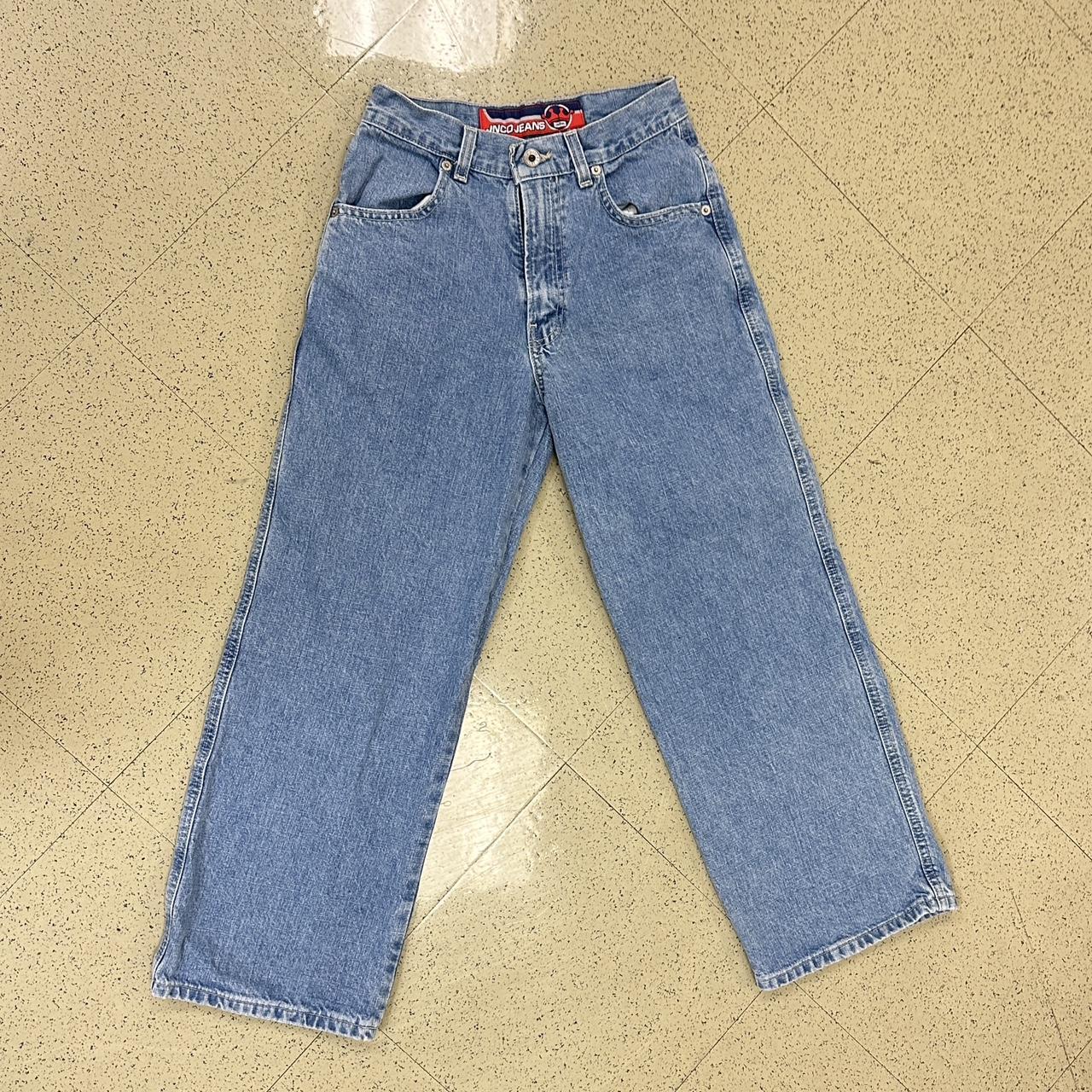 JNCO Jeans 90s Red Crown Size 12 Pants - 28x29... - Depop