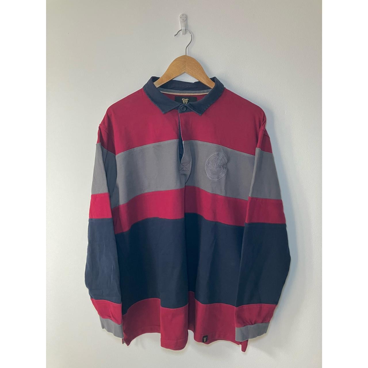 Men’s vintage Guinness Stout long sleeve rugby polo... | Depop
