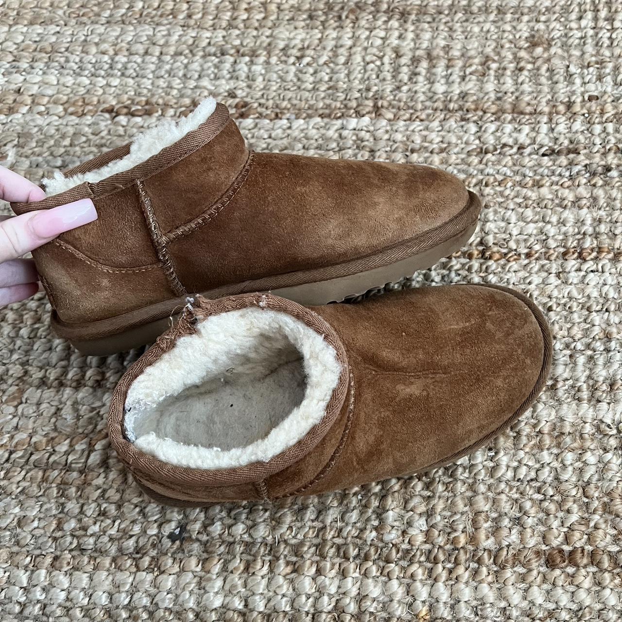 mini uggs. the back straps are removed bc my dog... - Depop