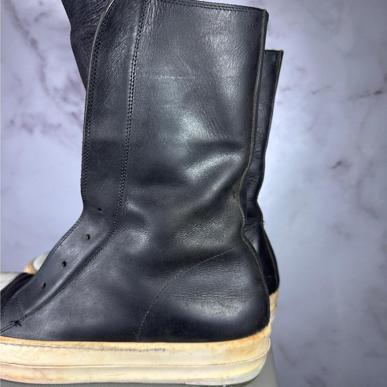 Rick Owens OG Tall Laceless Ramone Used, signs of... - Depop