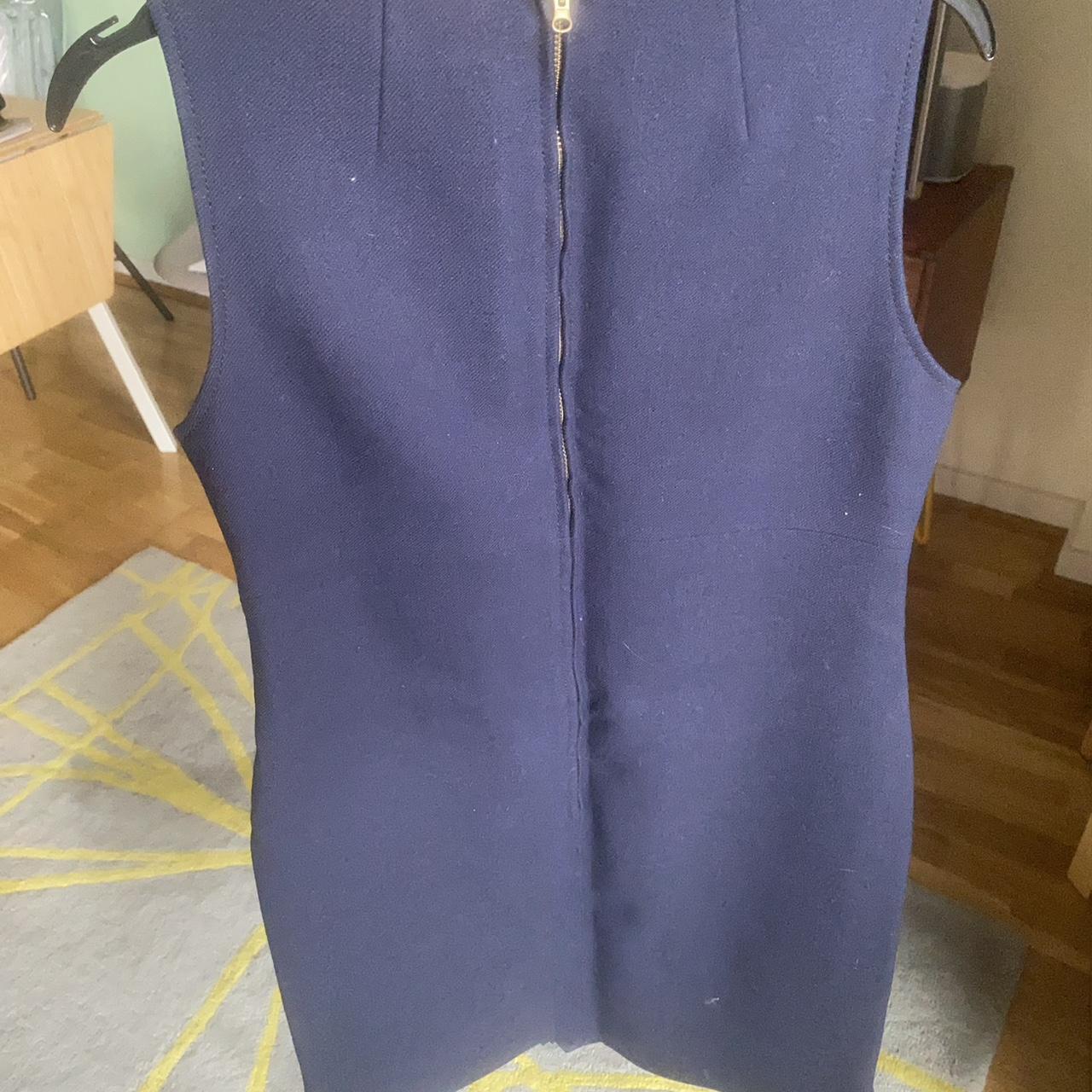 Boutique By Jaeger Navy Wool Structured Shift Dress Depop