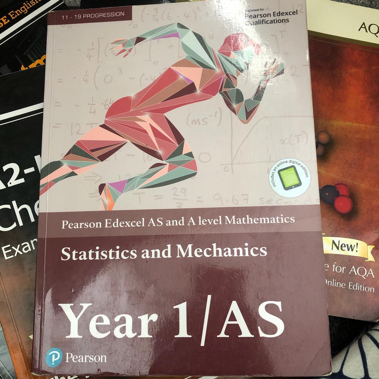 Pearson edexcel stats and mechanics maths text... - Depop