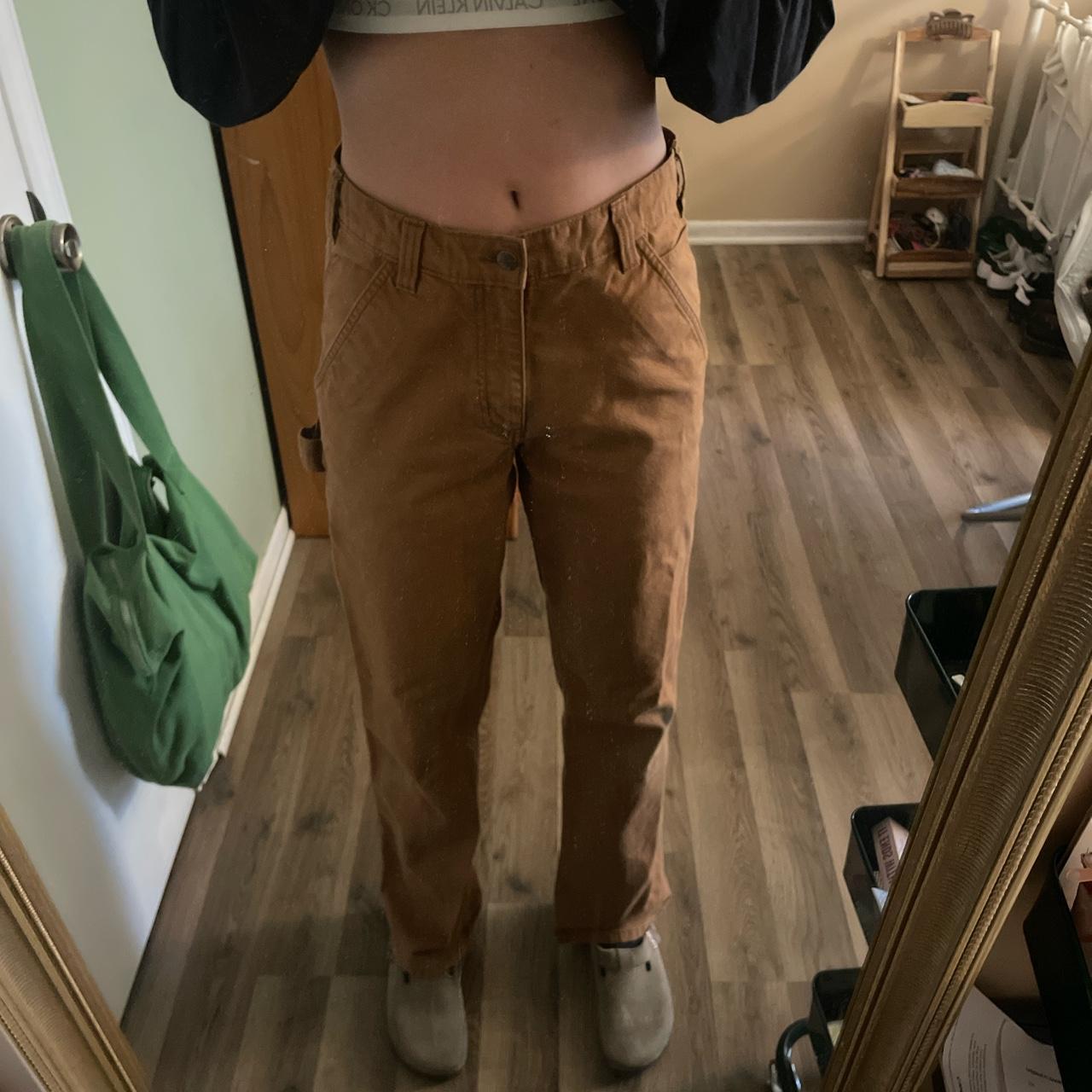 super sick carhartt relaxed fit/ straight leg pants... - Depop