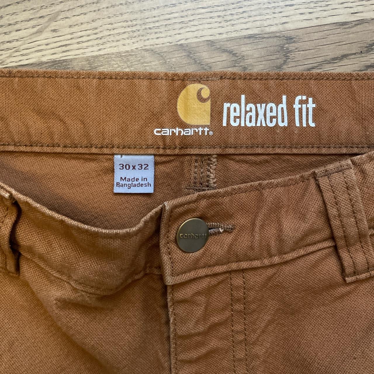 super sick carhartt relaxed fit/ straight leg pants... - Depop