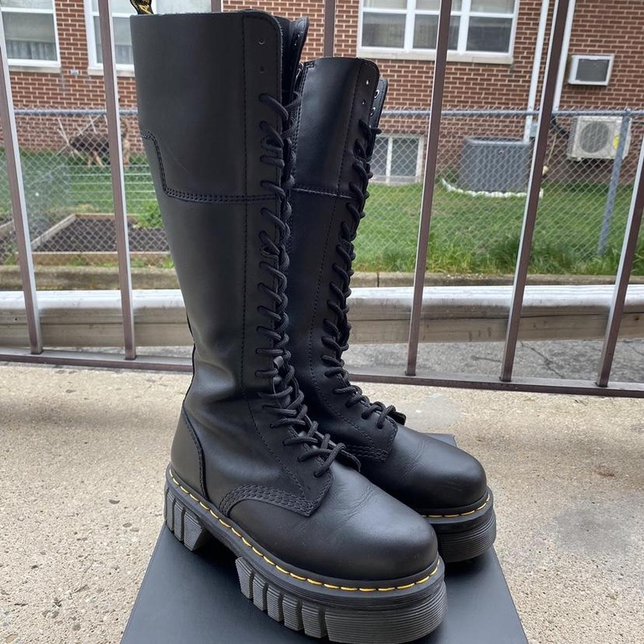 Dr. Martens Audrick 20 Eye Knee High Boots! In great... - Depop