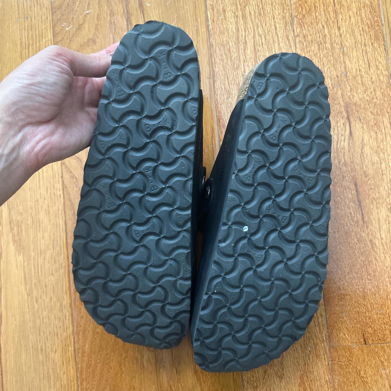 birkenstock boston slides in black 🖤 i believe this... - Depop