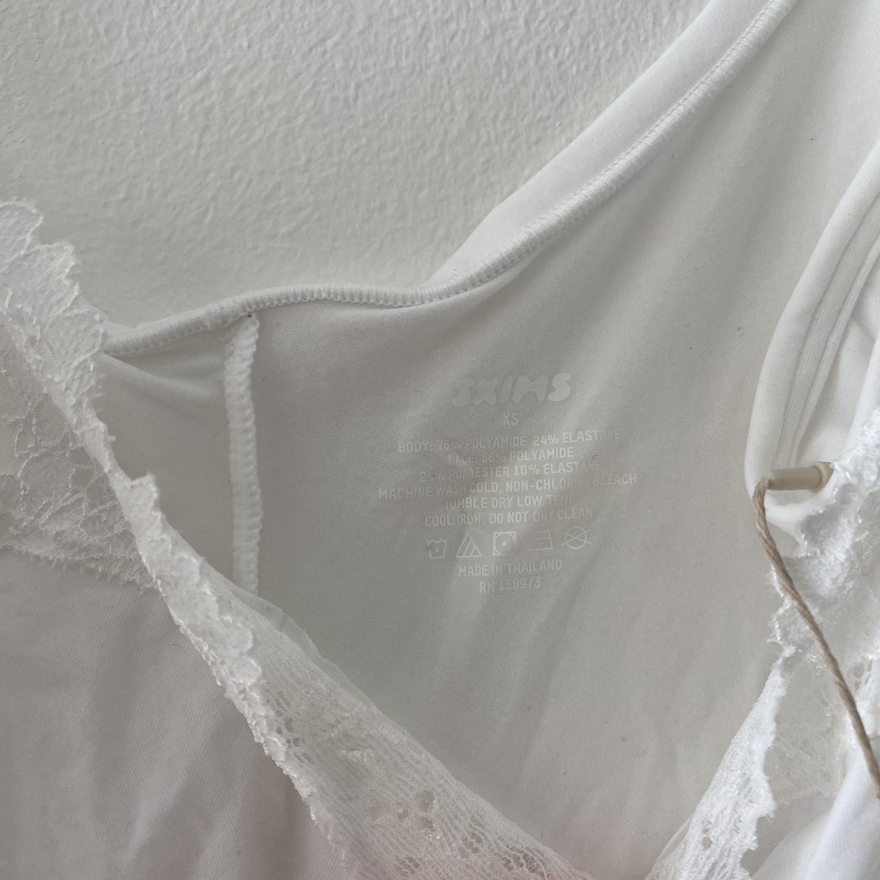 skims white lace dress size xs brand new #skims... - Depop