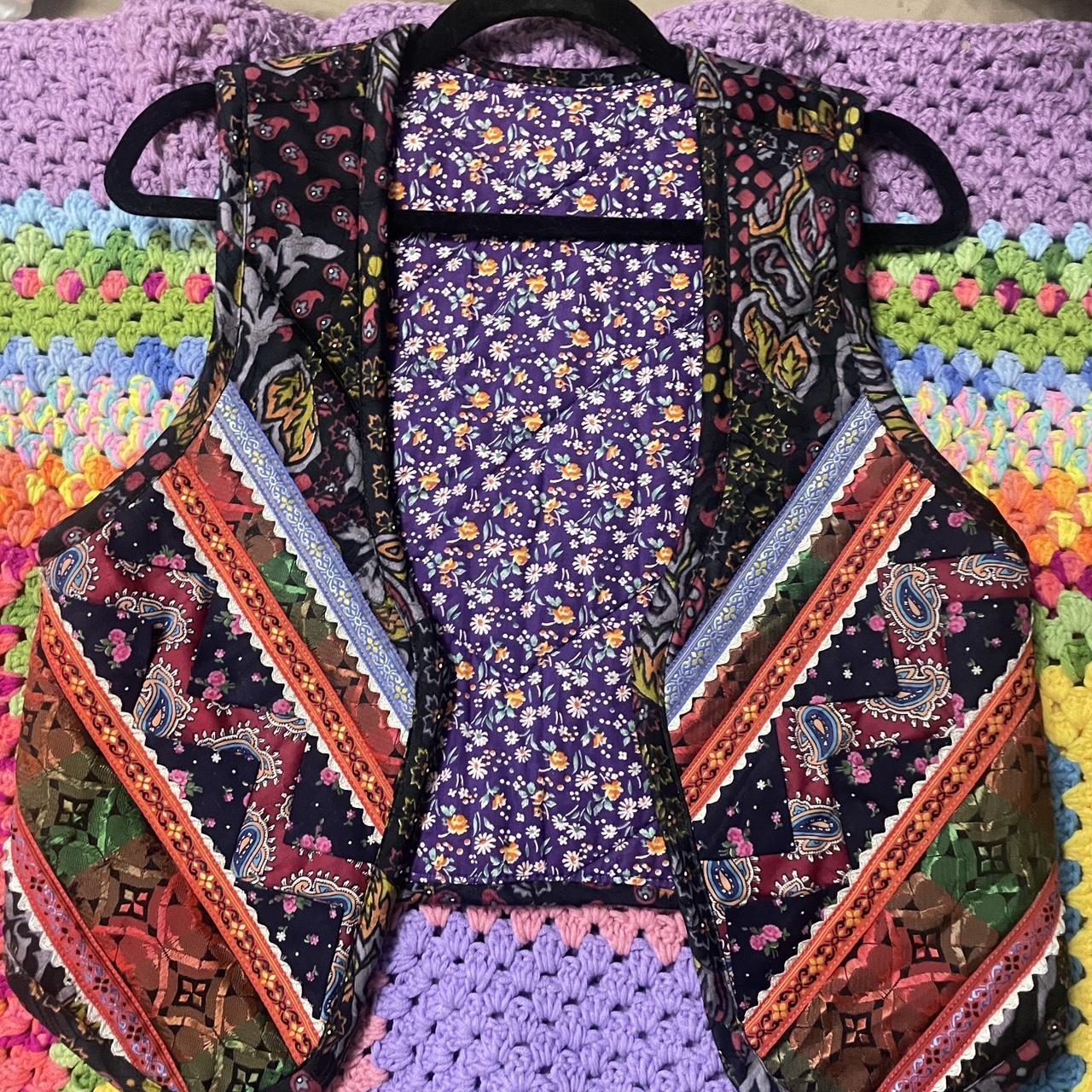 Handmade multi color vest. Great quality and very... - Depop