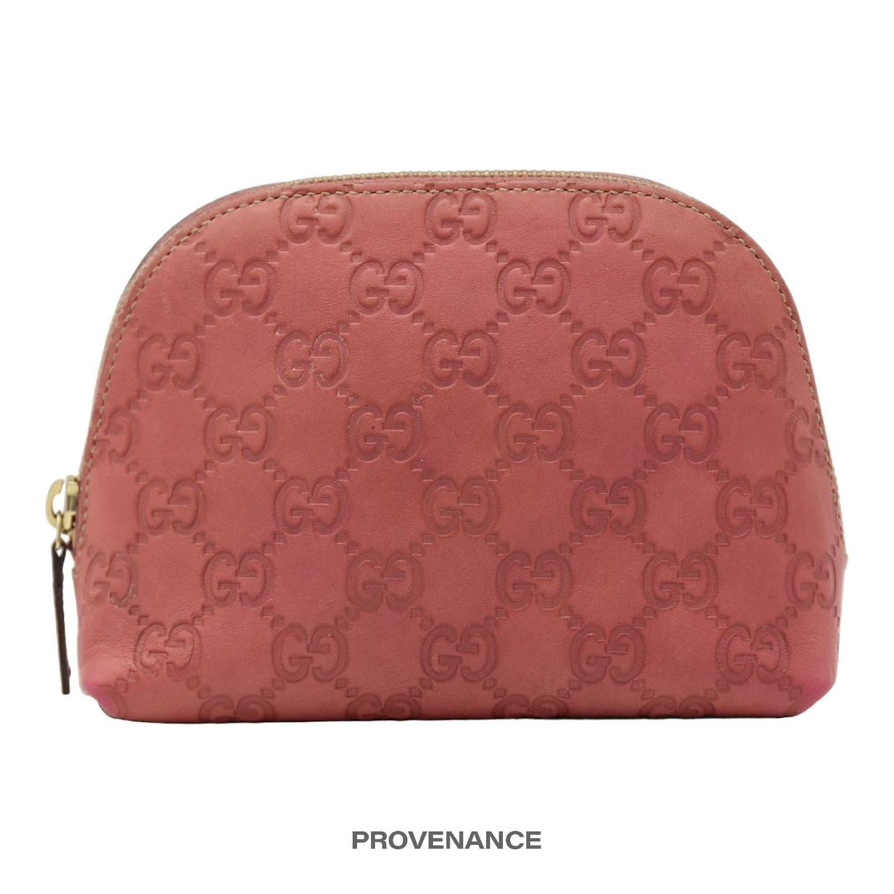 Gucci Zip GG Cosmetic Pouch Bag - Rose Guccissima... - Depop
