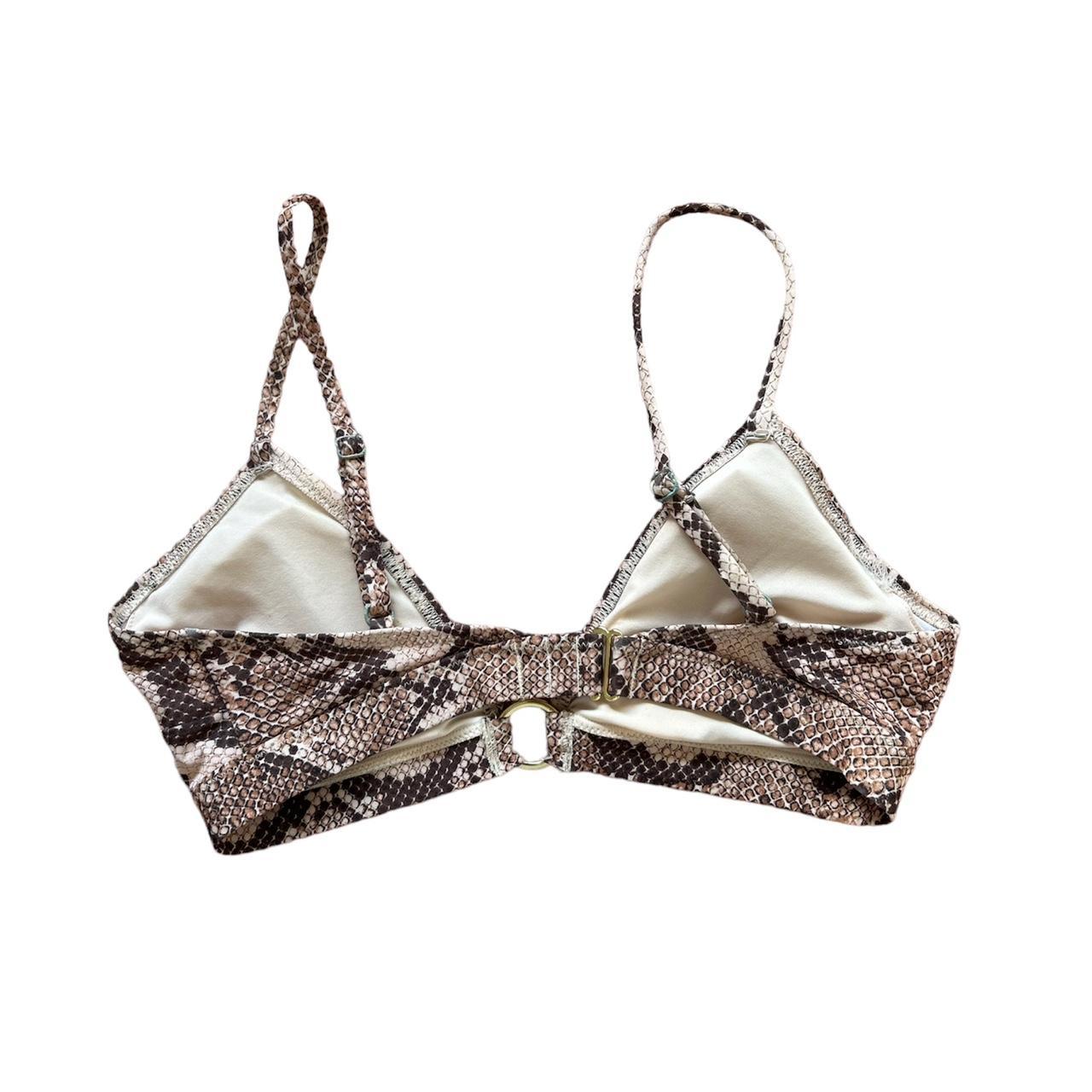 Stunning snake patterned bikini top!!!!🤎 -... - Depop