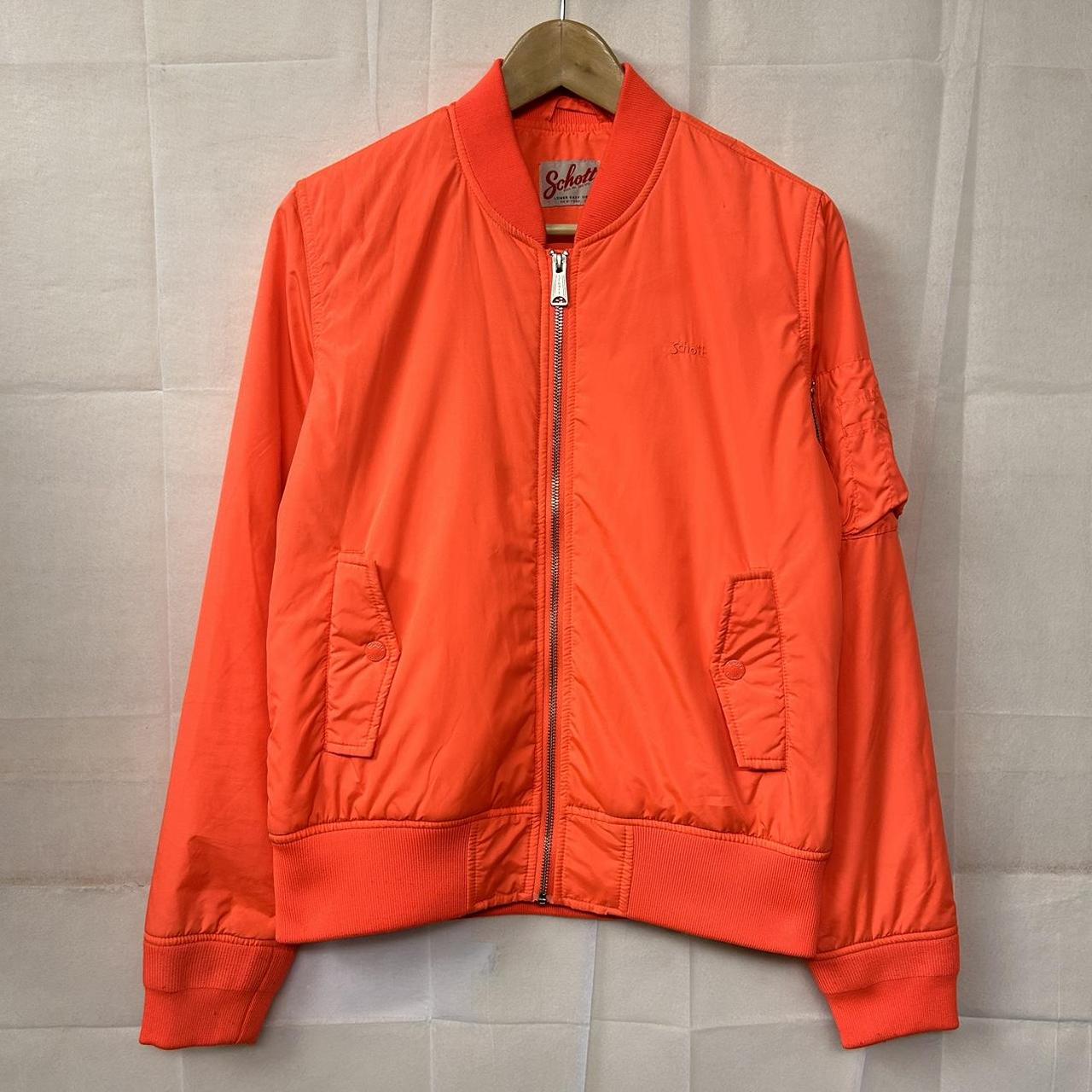 Schott Women's Orange Jacket | Depop