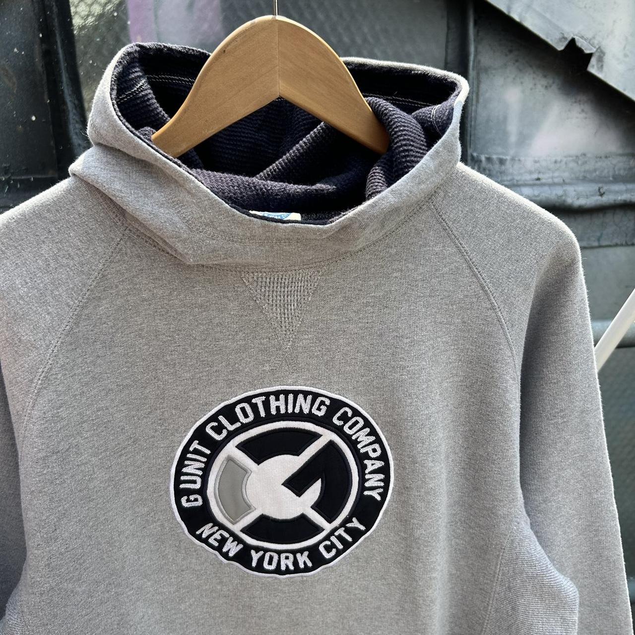 Early 2000s G Unit Clothing Company Pullover Grey... - Depop