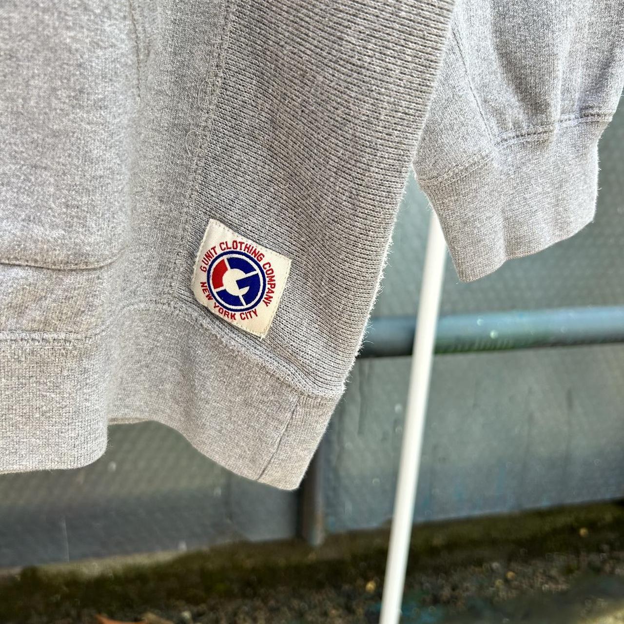 Early 2000s G Unit Clothing Company Pullover Grey... - Depop