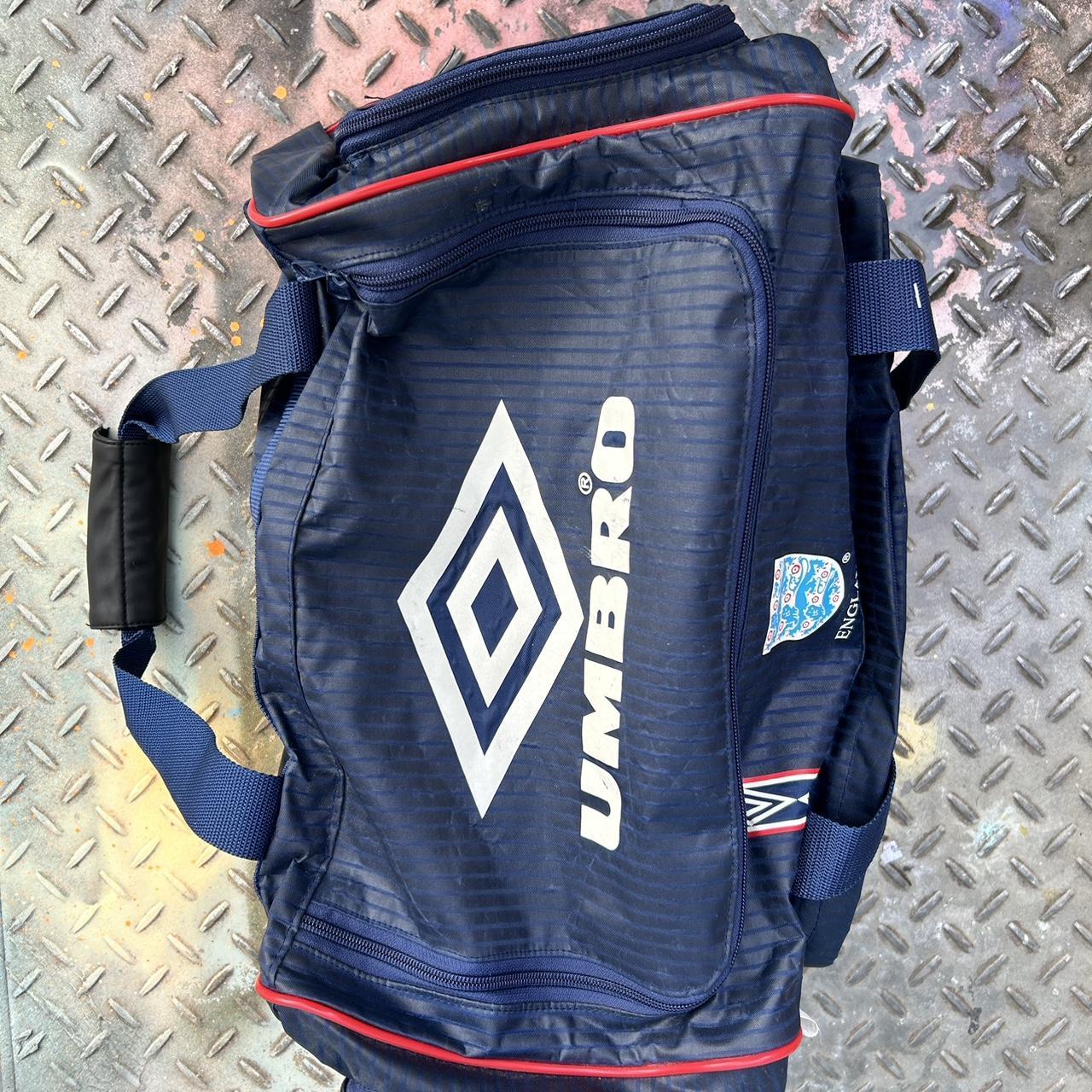 Vintage 1990s England Umbro Sports Holdall Gym... - Depop