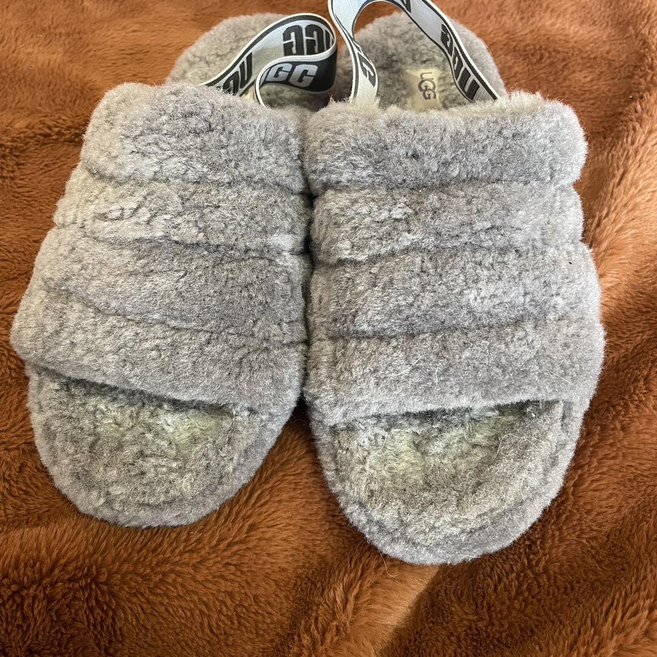 Ugg fluff yeah slippers size 7. - Depop