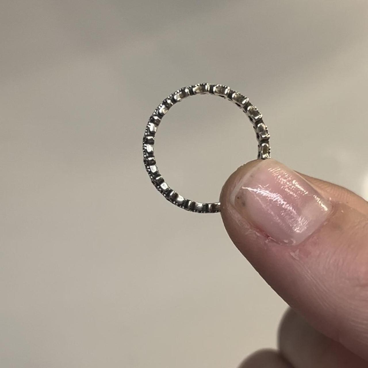 Pandora Band of Asymmetric Stars Ring Sterling... - Depop