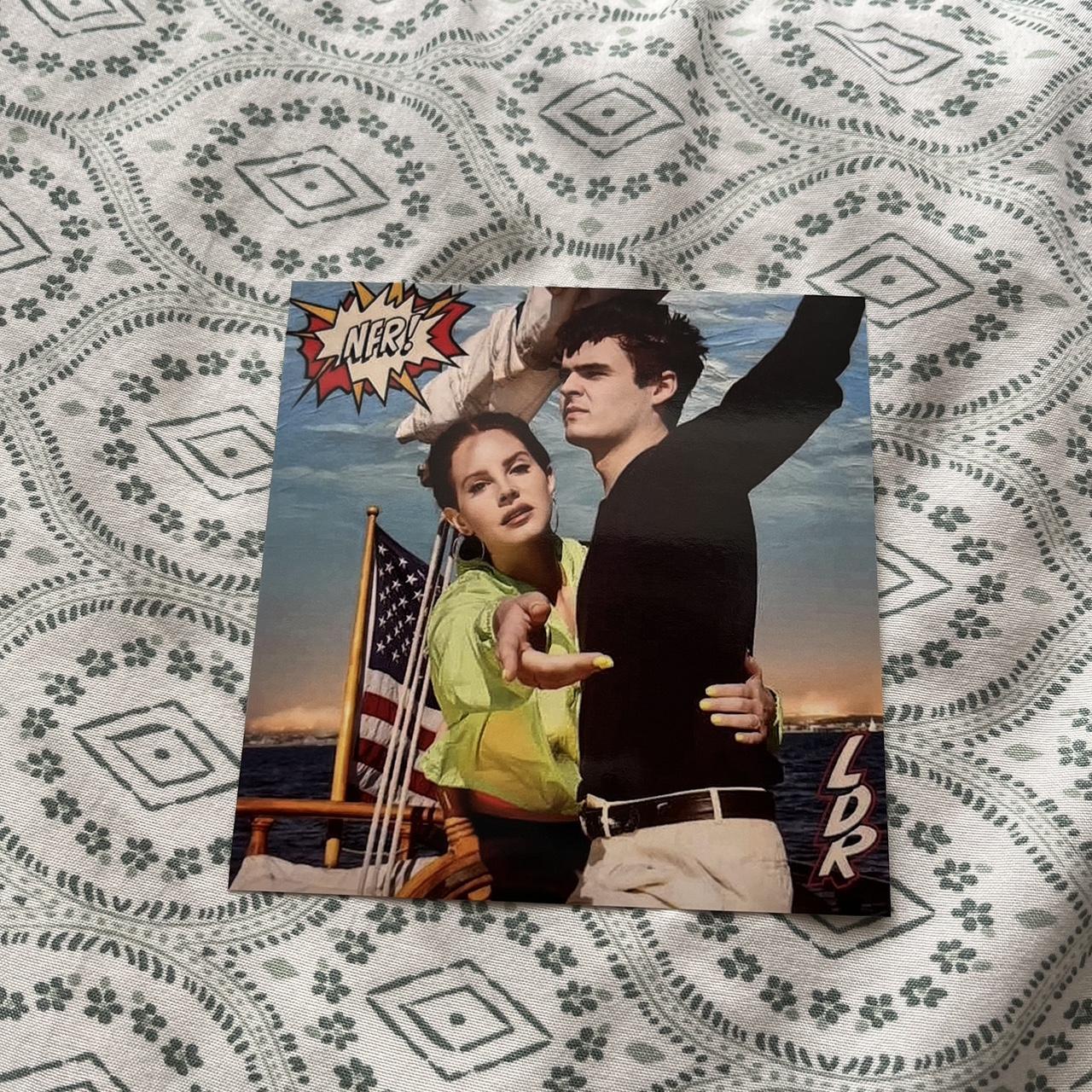 lana del rey nfr mini poster 4x4 free untracked... - Depop