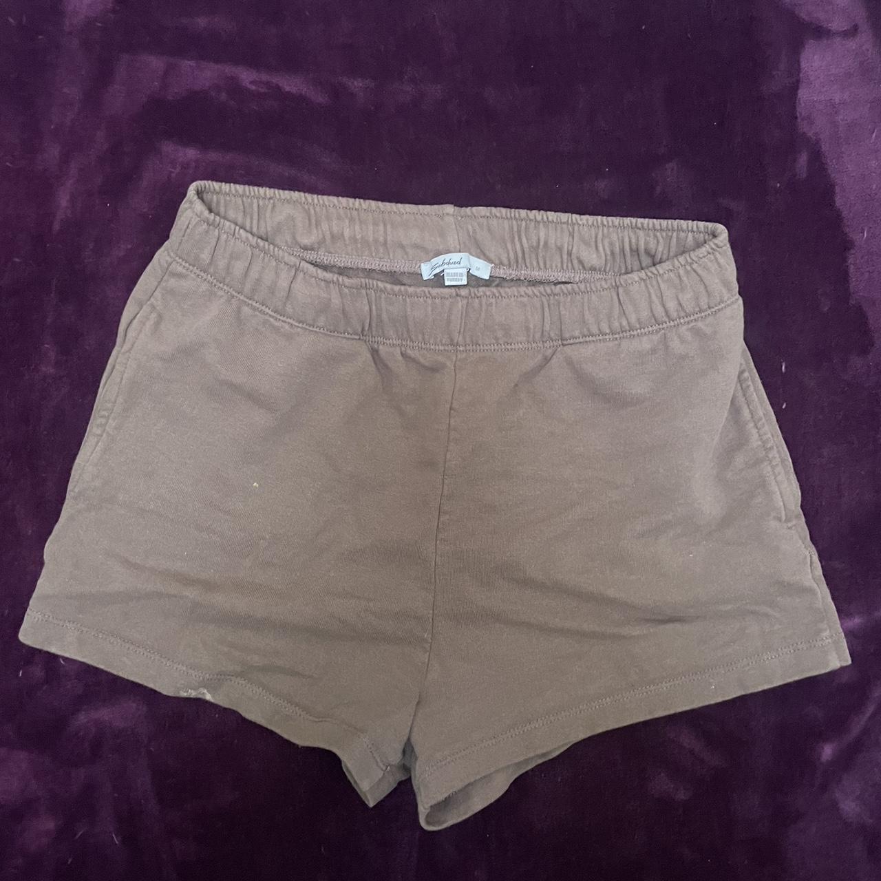brown subdued mini shorts🤎 message before... - Depop