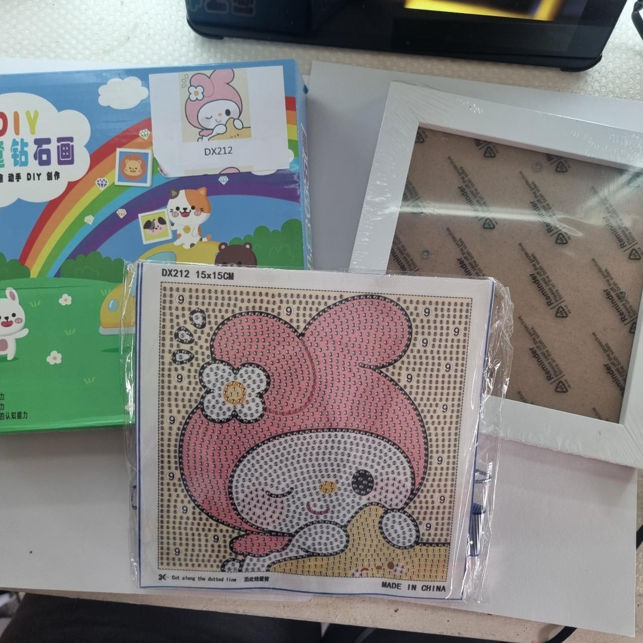 Sanrio Pink and White Mixed-media | Depop