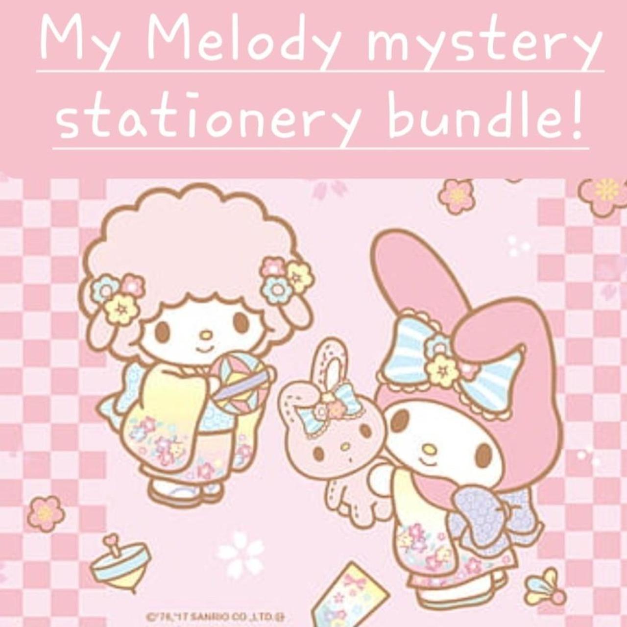 Sanrio my melody mystery stationery bundle,... - Depop