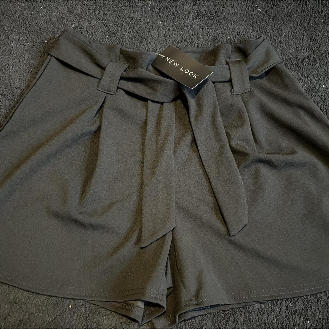 Black Floaty New Look Shorts Size 10 BRAND NEW... - Depop