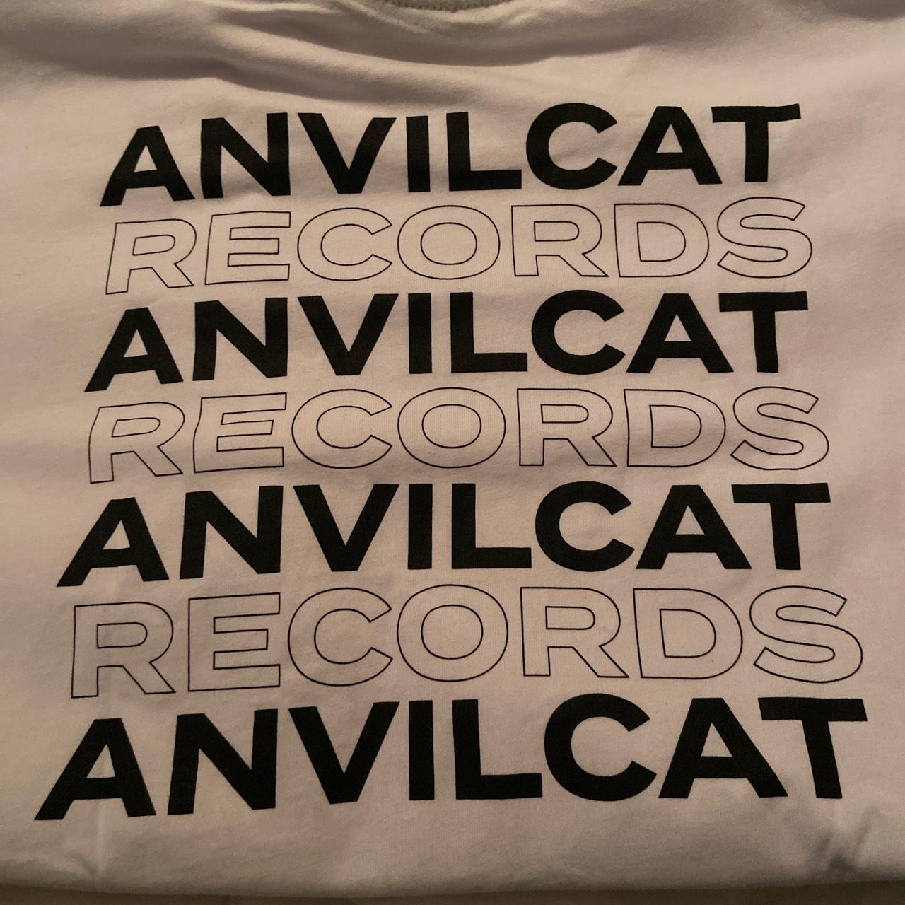 lovejoy "anvil cat records" sold out white t shirt... - Depop