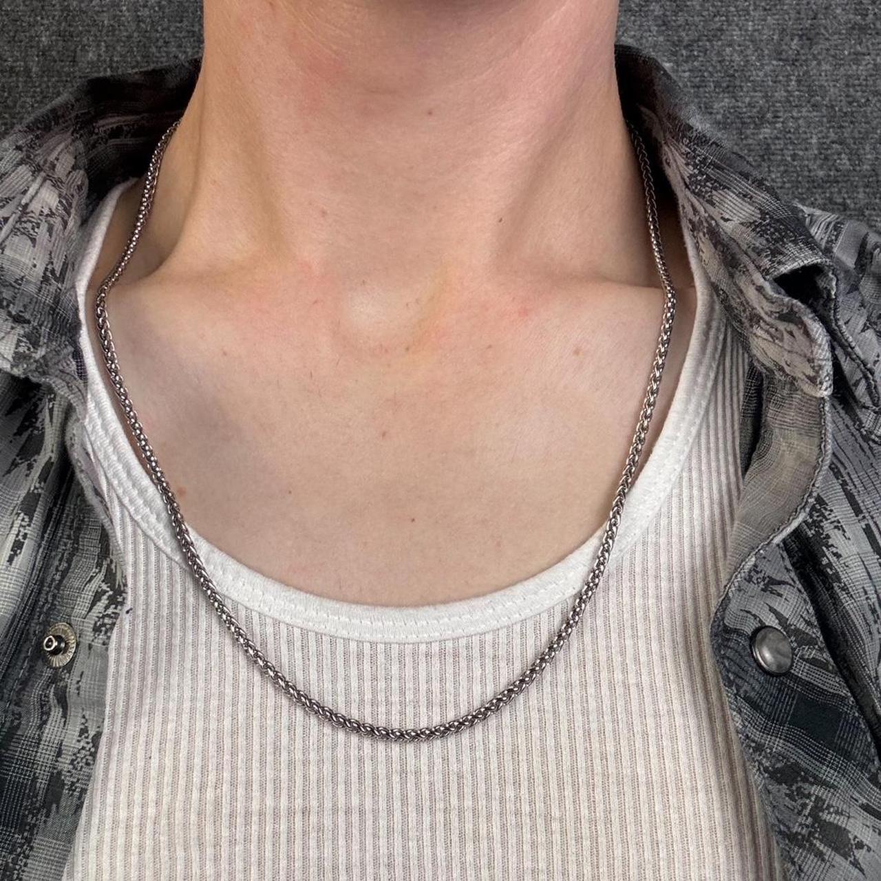 Y2K style multi link chain necklace. Skater... - Depop