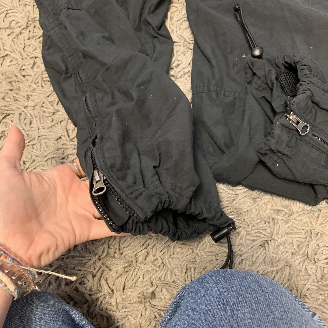 Outer Rim black Cargo Pants •doubled lined •small... - Depop