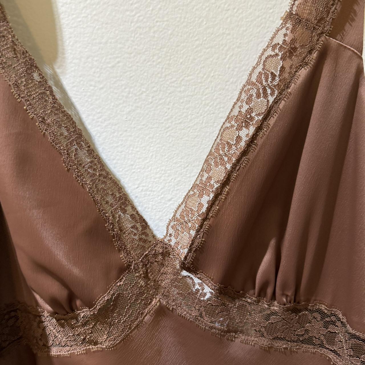 Gianni Bini brown midi slip on. Reformation dupe.... - Depop