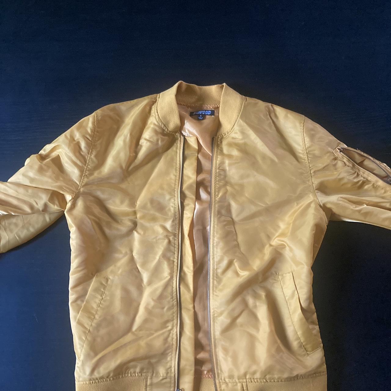 Small yellow bomber jacket. - Depop