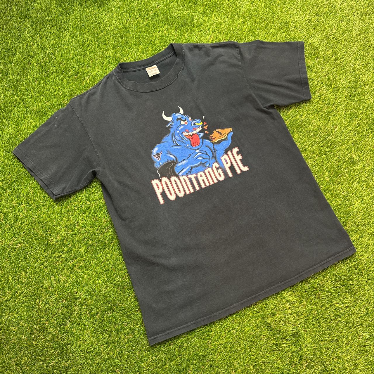 Vtg wwe the rock Black vintage Pootang Pie graphic... | Depop