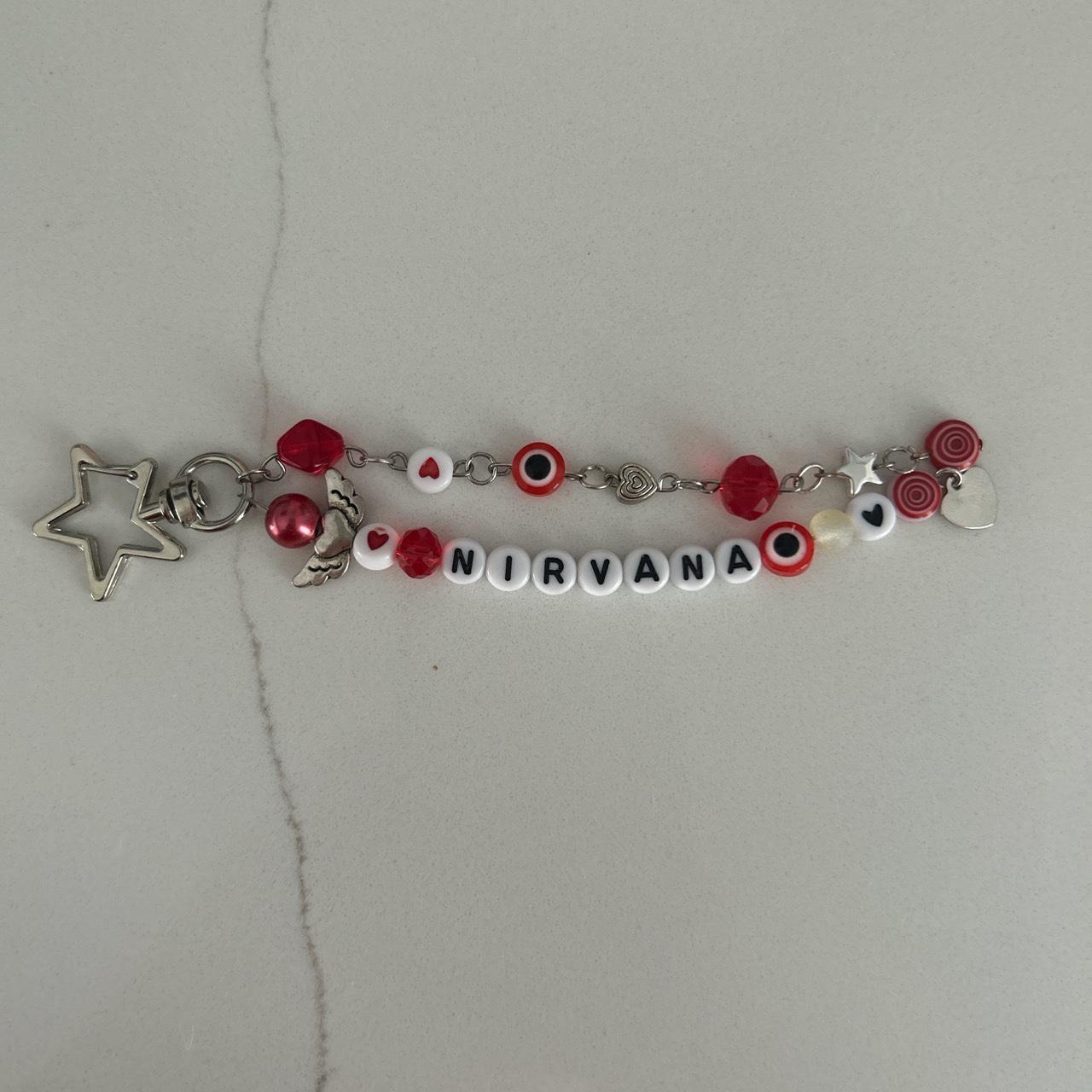 handmade nirvana keychain made by me! was feeling... - Depop