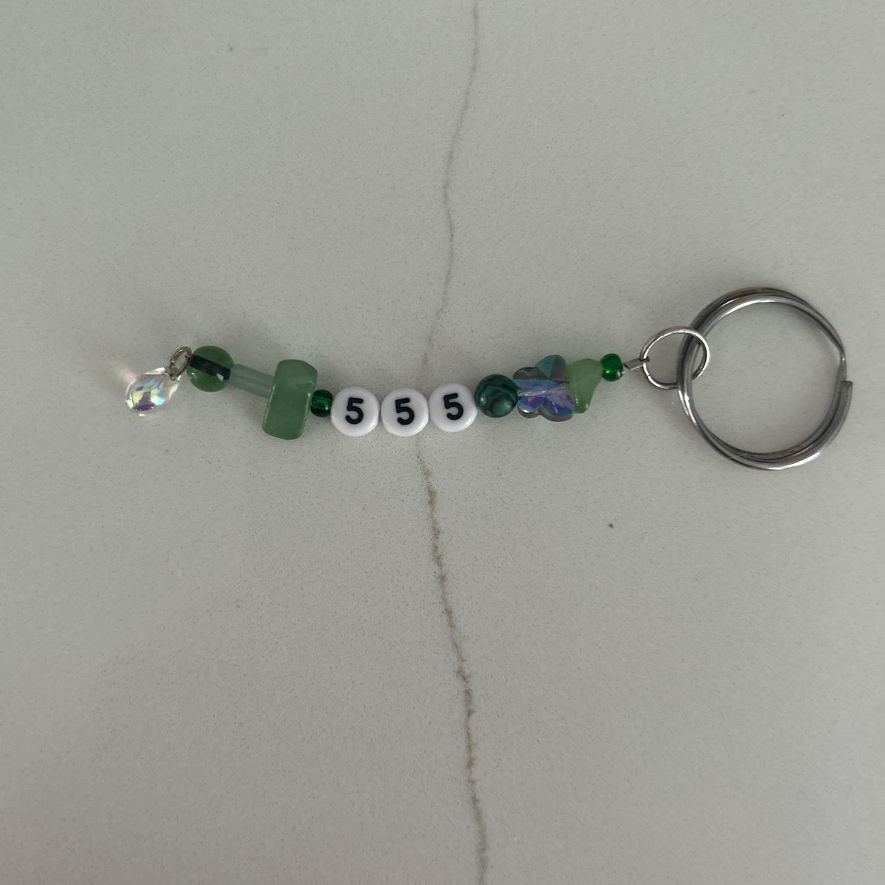 handmade angel number keychain by me!! super super... - Depop