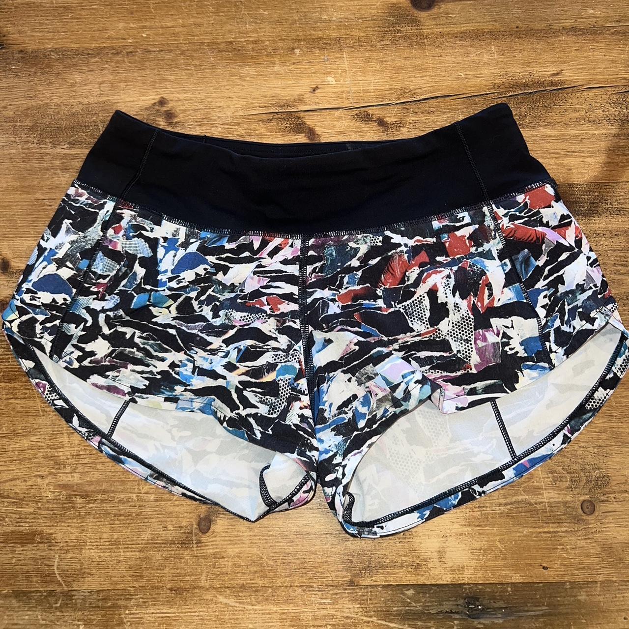 Lululemon Speed Up Short 2.5” Multicolor Pattern size 2 - Depop