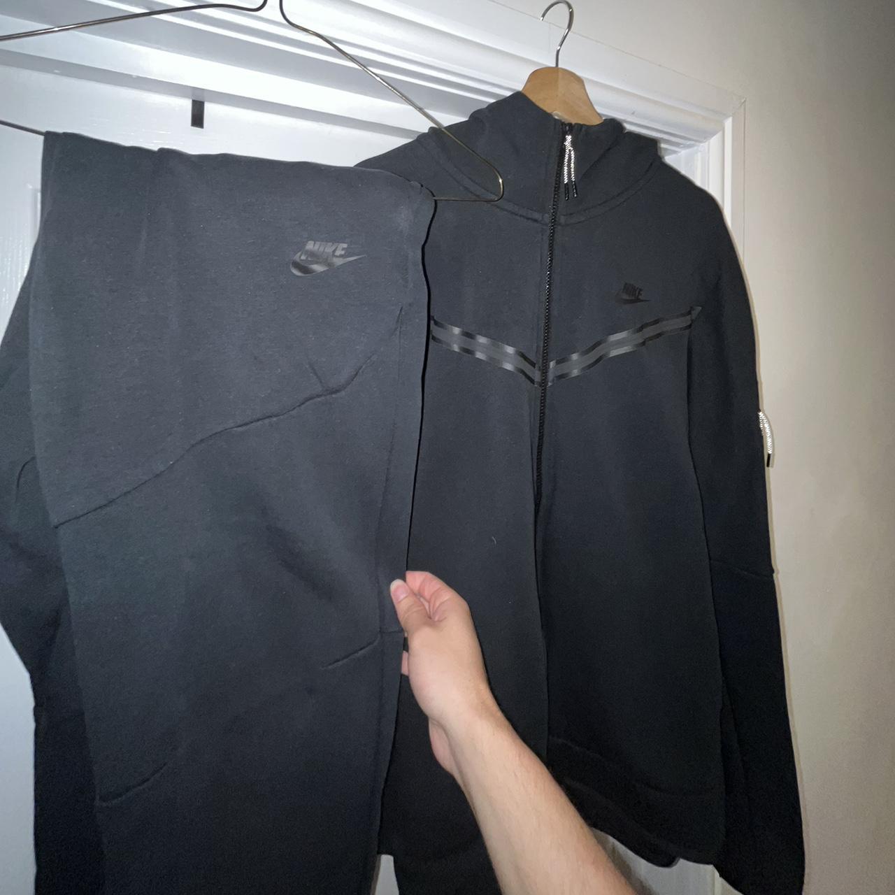 Full Nike Tech Black Tracksuit Season 2 - Depop