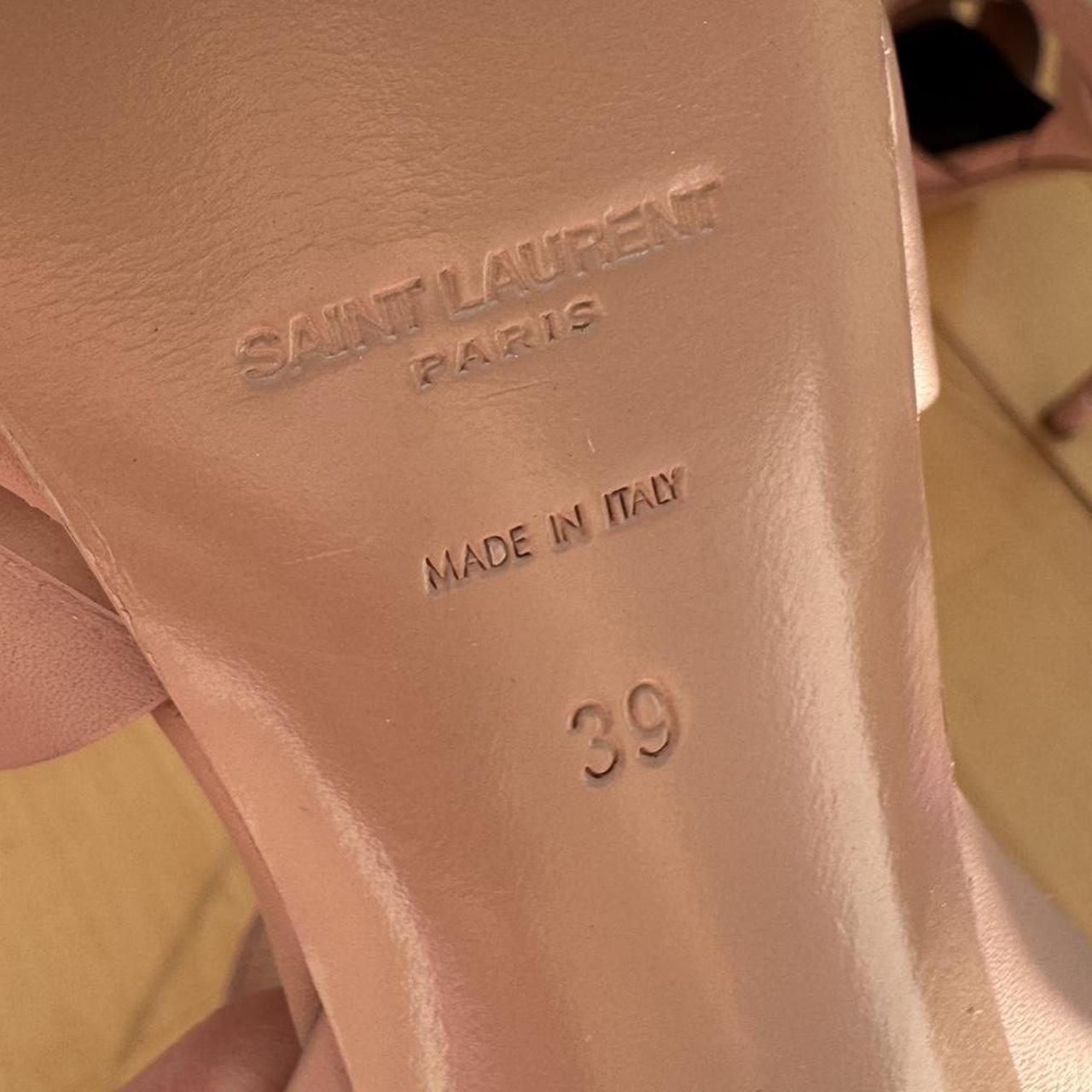 Pink Yves Saint Laurent Tribute high heels 5 inch... | Depop