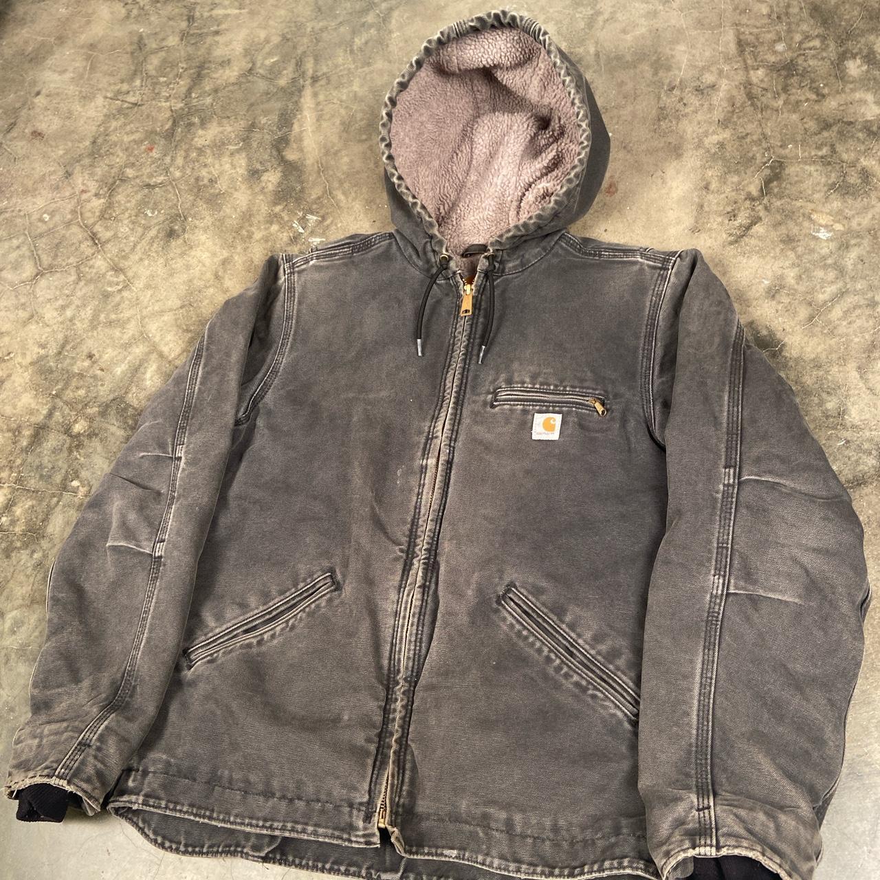 Carhartt Men's Grey Jacket | Depop