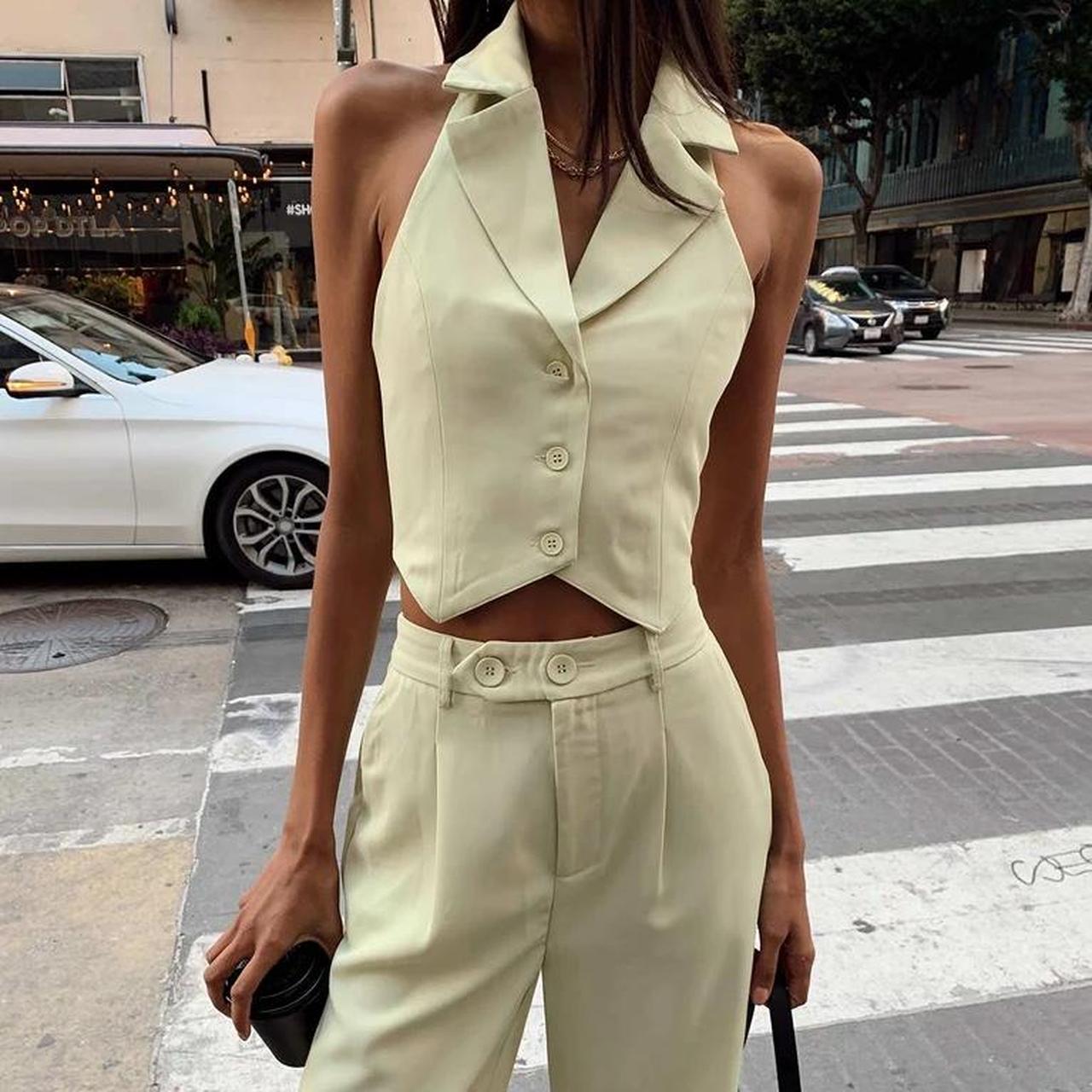 Princess Polly zia set pastel green So flattering... - Depop