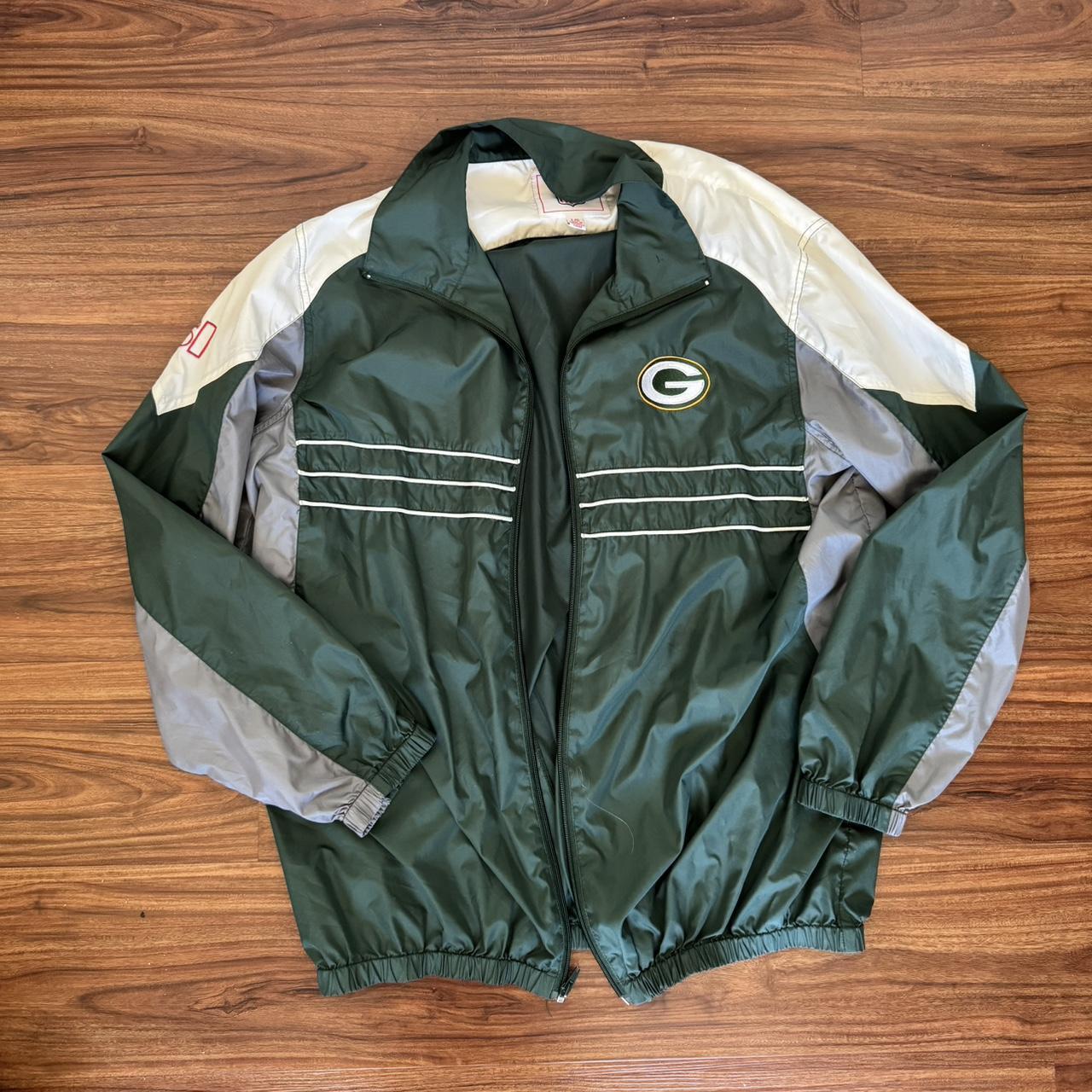 NFL Packers Windbreaker Fits Sizes M-L Vintage /... - Depop