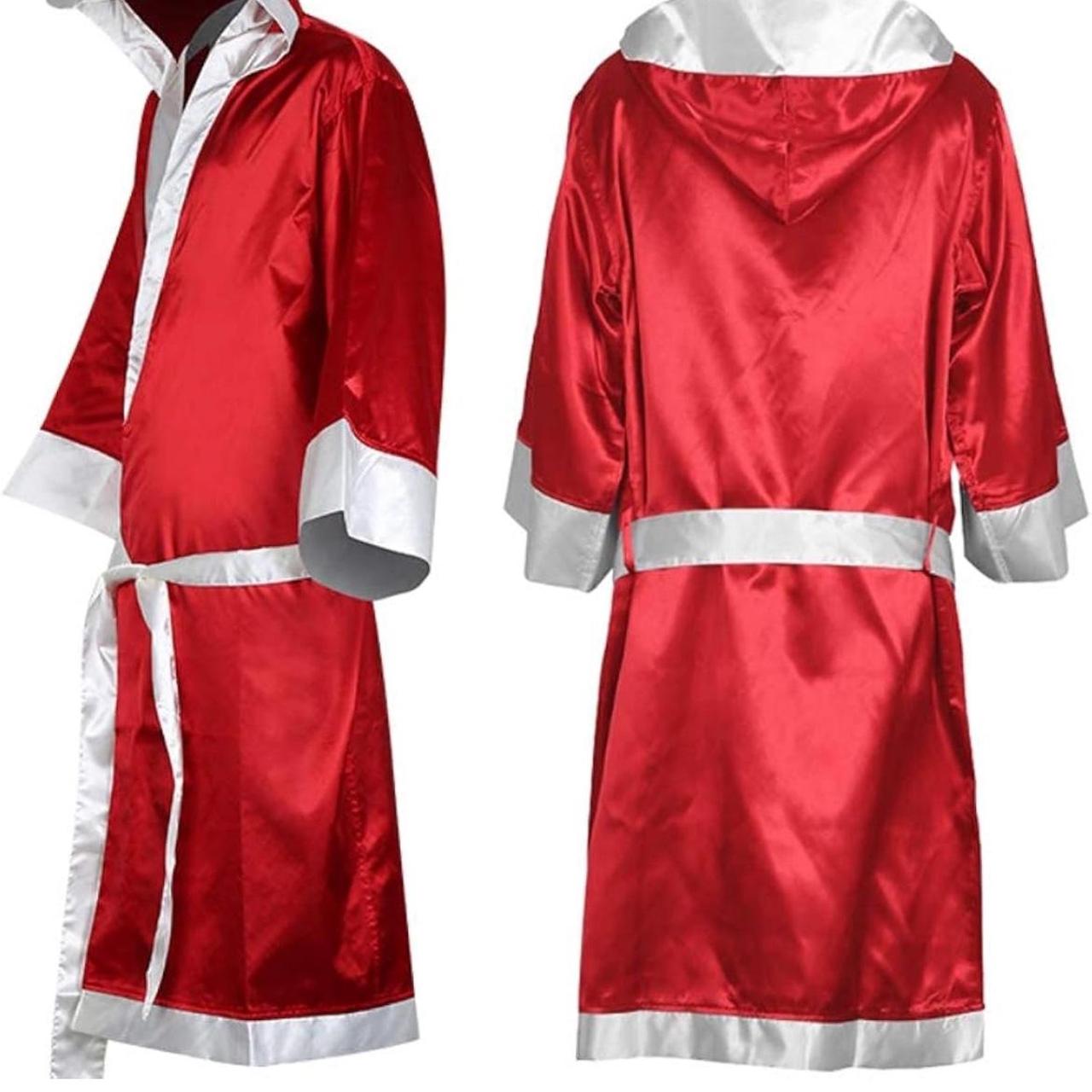Red and White Boxer robe from amazon, only worn once... - Depop